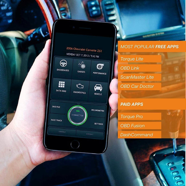 OBD2 Scanner & WIFI Car Code Reader – Clears Check Engine Light Instan ...